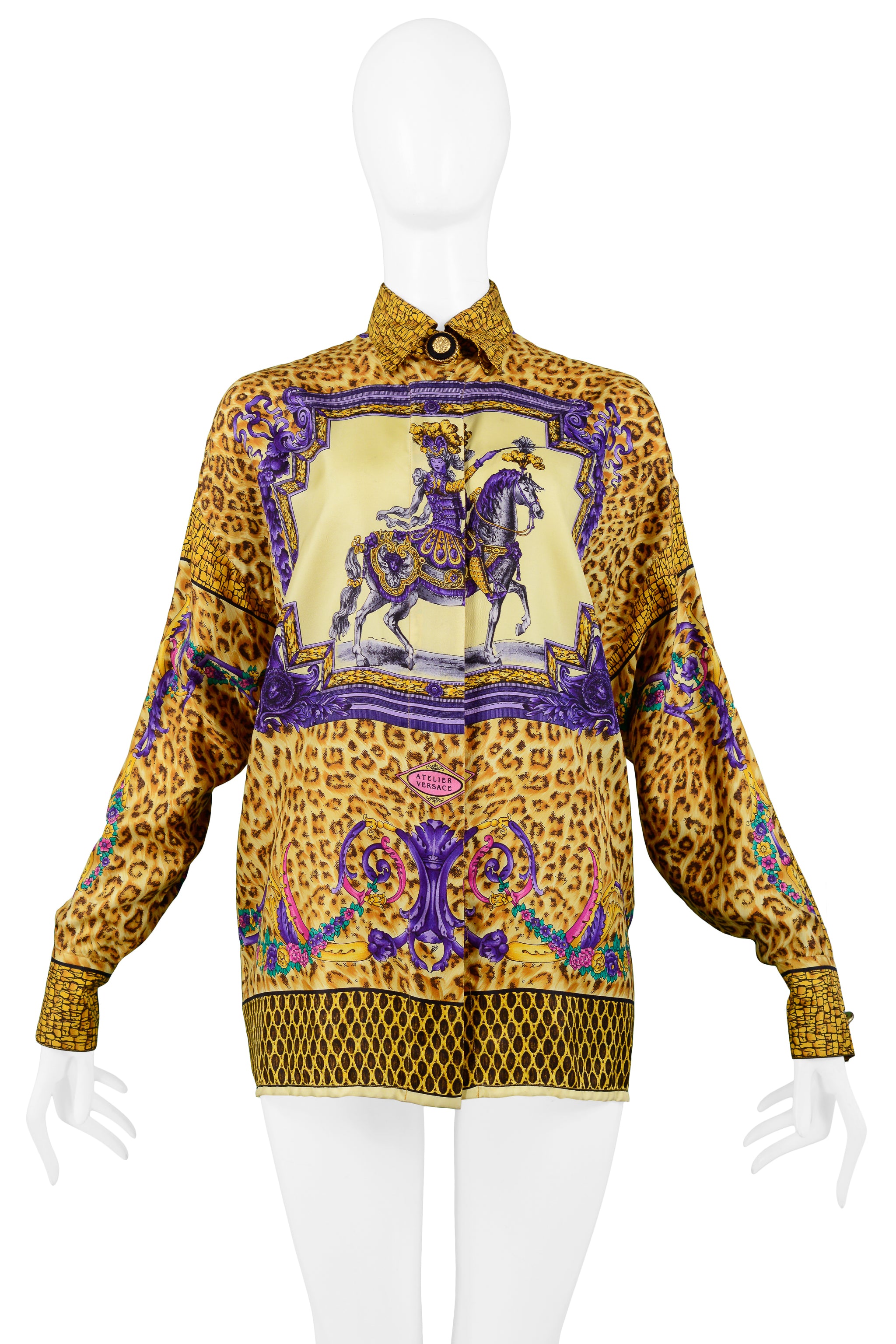 versace print blouse